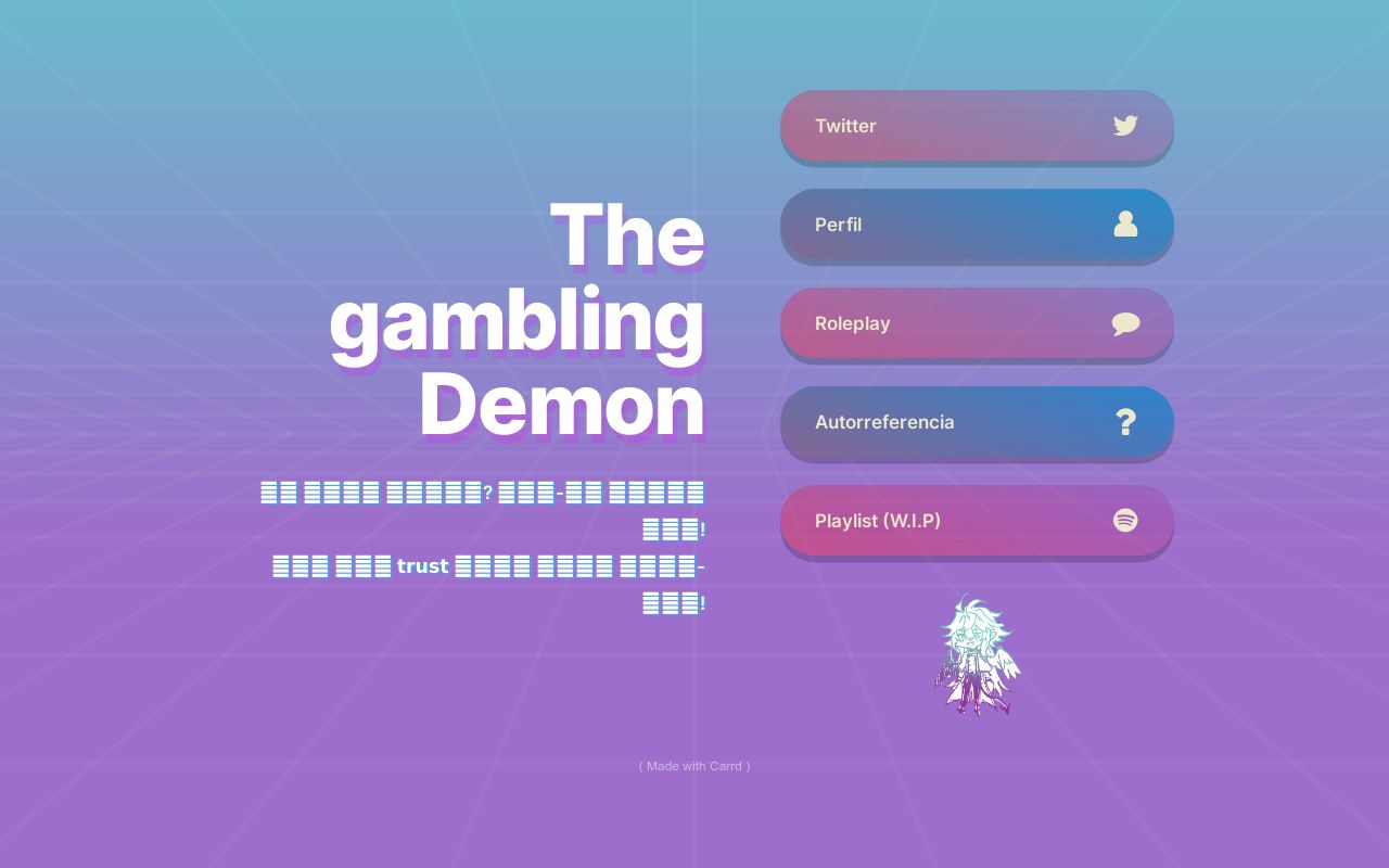 The gambling demon